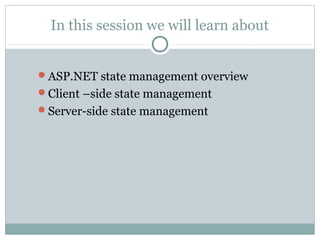 Session viii(state mngtclient) | PPT