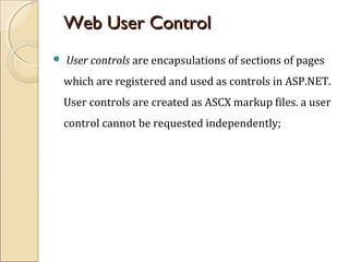 Session vi(user control) | PPT