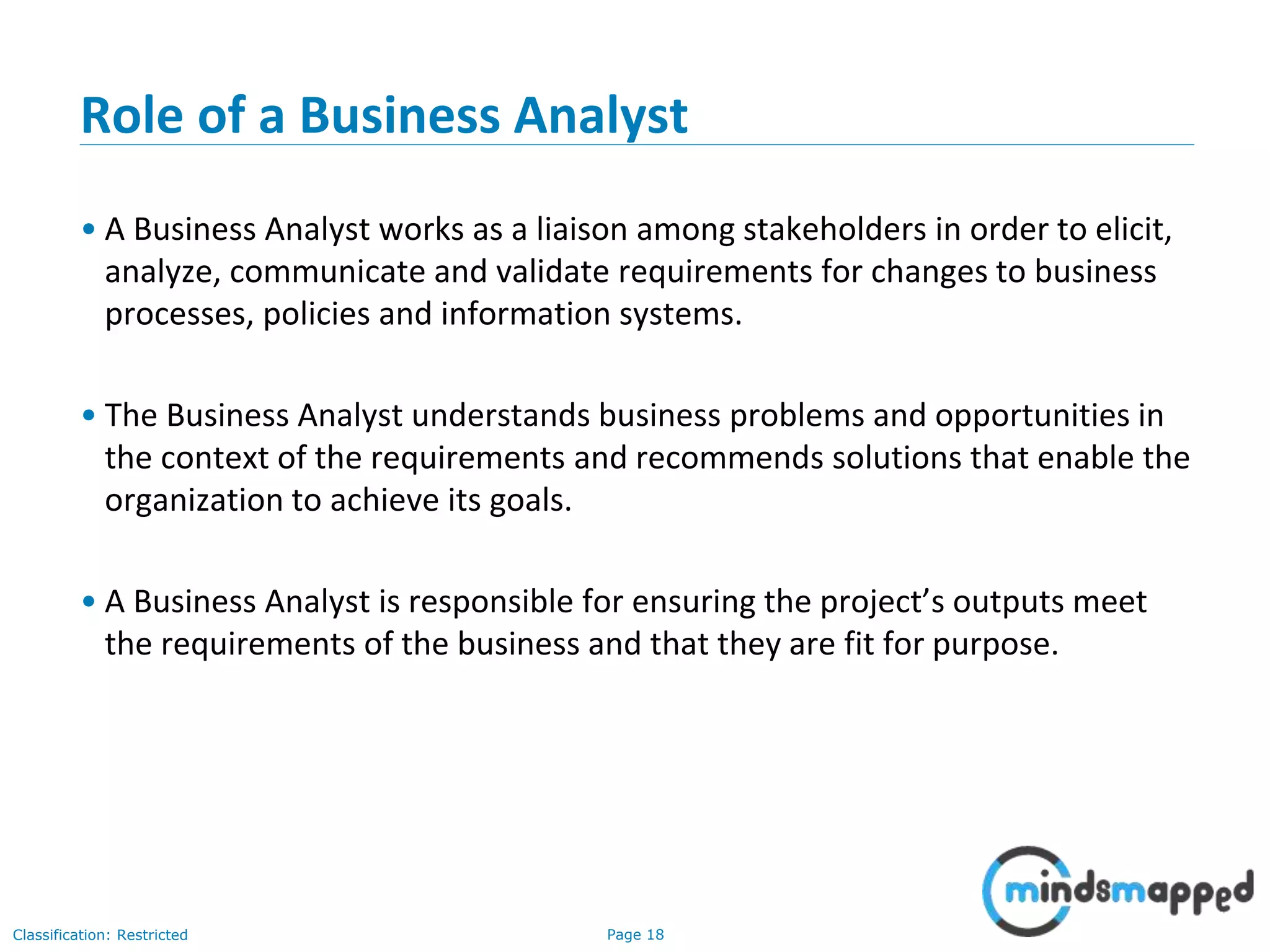 Introduction to Business Analysis | PPSX | Business Administration ...