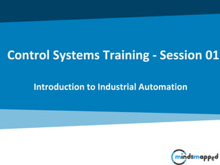 Session 01 - Introduction to Industrial Automation | PPTX