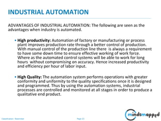 Session 01 - Introduction to Industrial Automation | PPTX