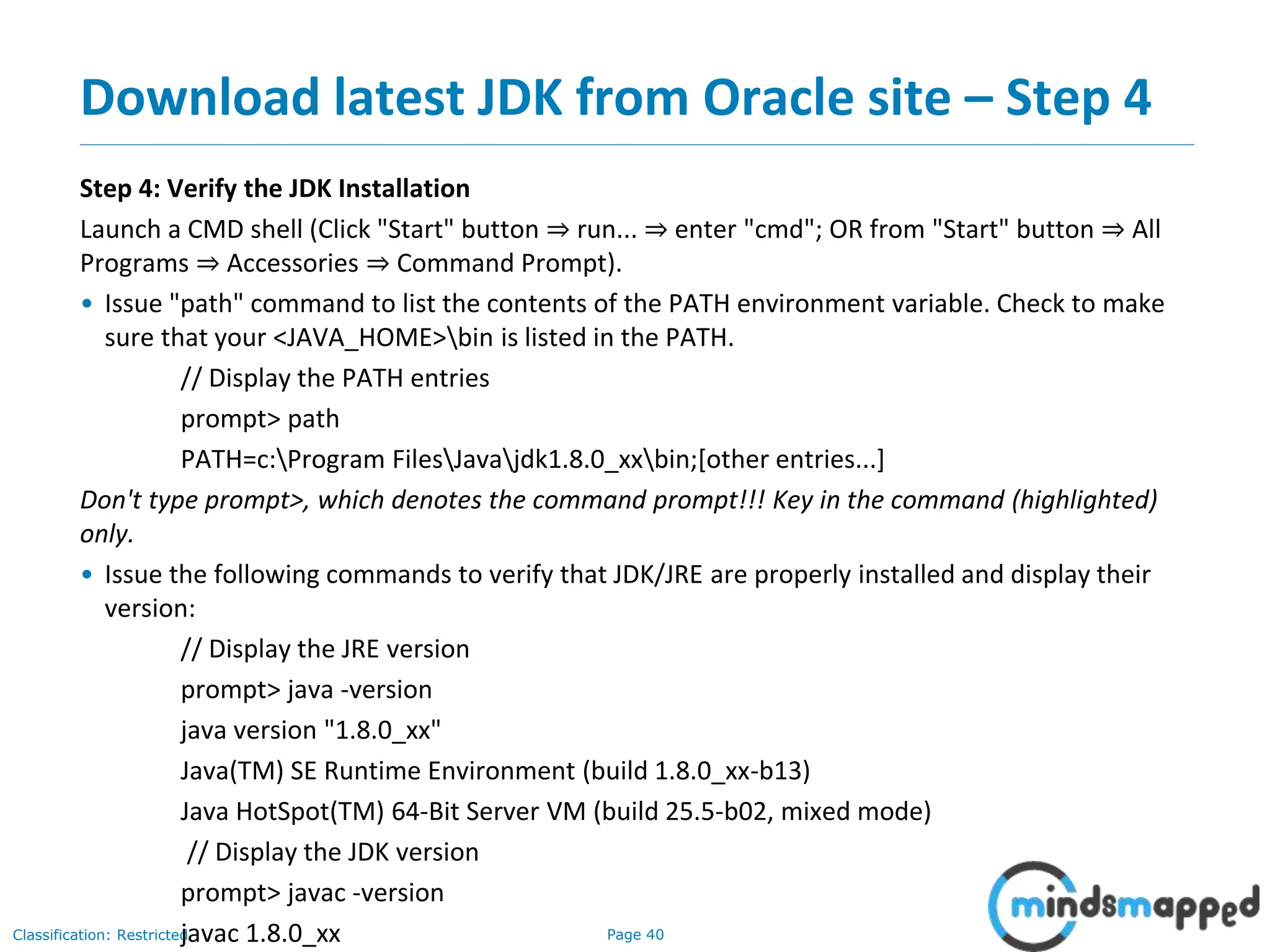 Session 01 - Introduction to Java | PPTX