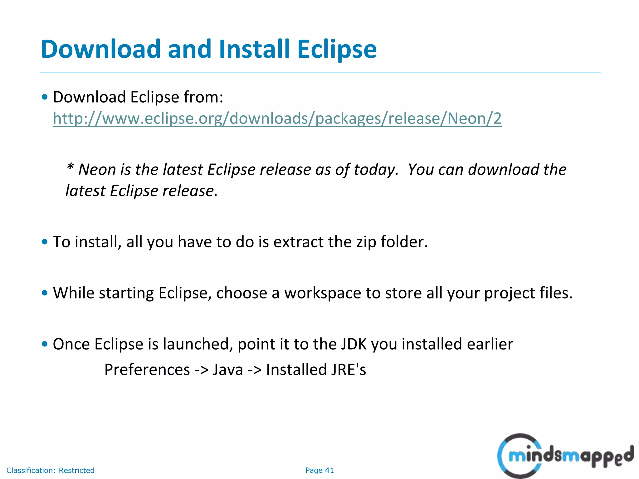 Session 01 - Introduction to Java | PPTX