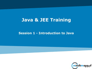 Session 01 - Introduction to Java | PPT