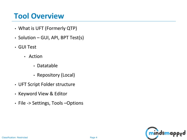 Session 01 - Introduction to UFT and Features | PPSX