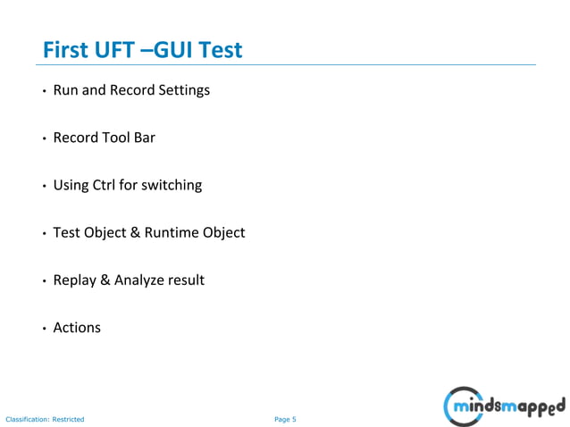 Session 01 - Introduction to UFT and Features | PPT