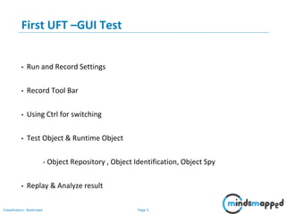 Session 01 - Introduction to UFT and Features - Slides | PPSX