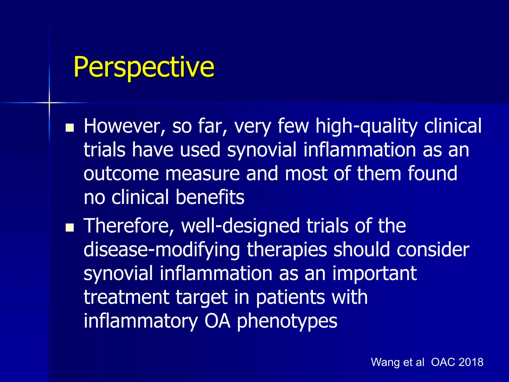 Imaging of Synovitis in OA | PPTX