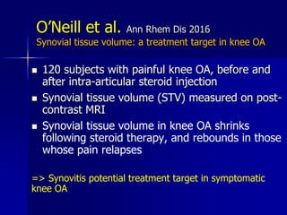 Imaging of Synovitis in OA | PPTX