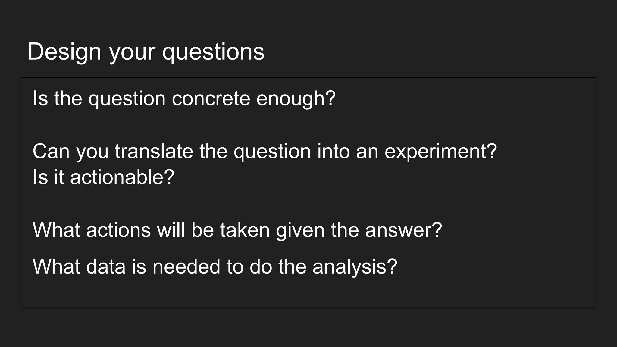 Session 01 designing and scoping a data science project | PPT