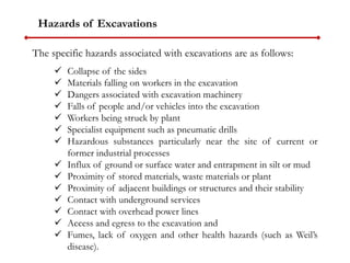 Construction Safety Training_Session 02_Excavation Works, Hazards and Controls | PPTX