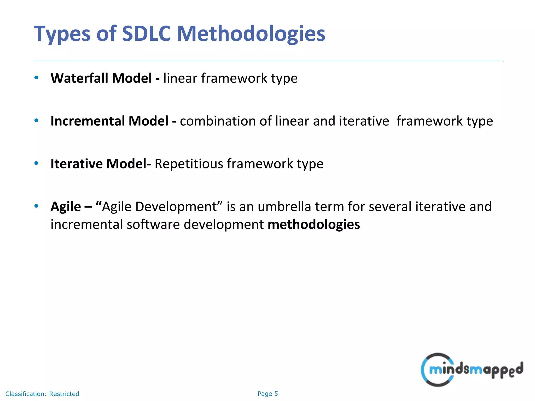 SDLC Methodologies | PPSX | Web Development | Internet