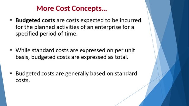 Session_02 & 03 Cost Concepts and Cost Flows | PPT