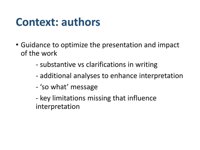 Real-life examples of manuscript reviews Comparison and contrast of ...