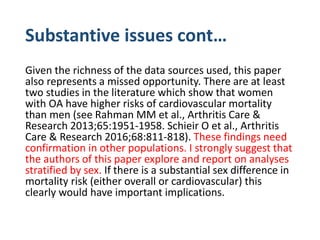 Real-life examples of manuscript reviews Comparison and contrast of ...