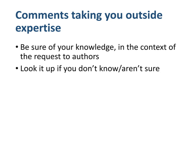 Real-life examples of manuscript reviews Comparison and contrast of ...