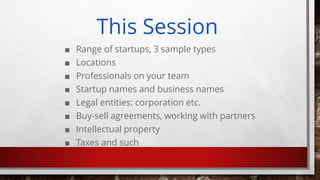 Session 03 business basics | PPTX | Startups | Business