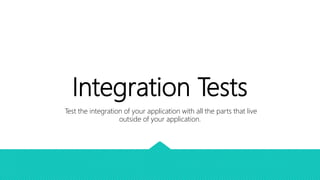 Integration testing. | PPT