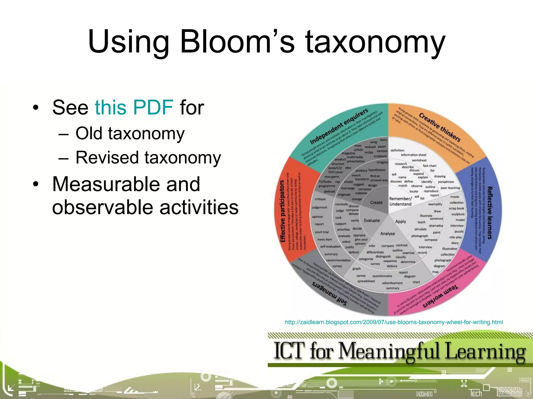 Session04 ICT for Meaningful Learning (Lesson Planning) | PPT
