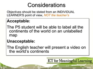 Session04 ICT for Meaningful Learning (Lesson Planning) | PPT | Educational Assessment | Education