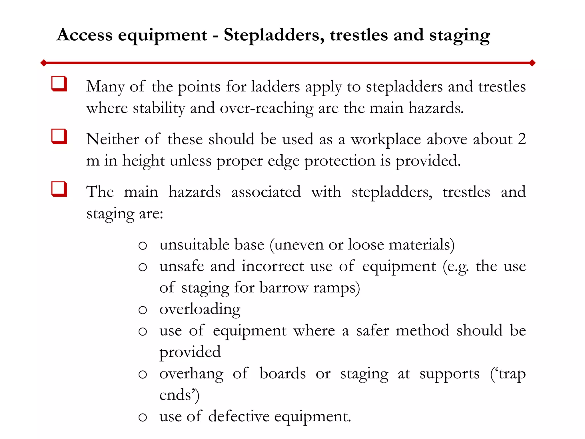 Construction Safety Training_Session 05_Access Equipment and Fall ...