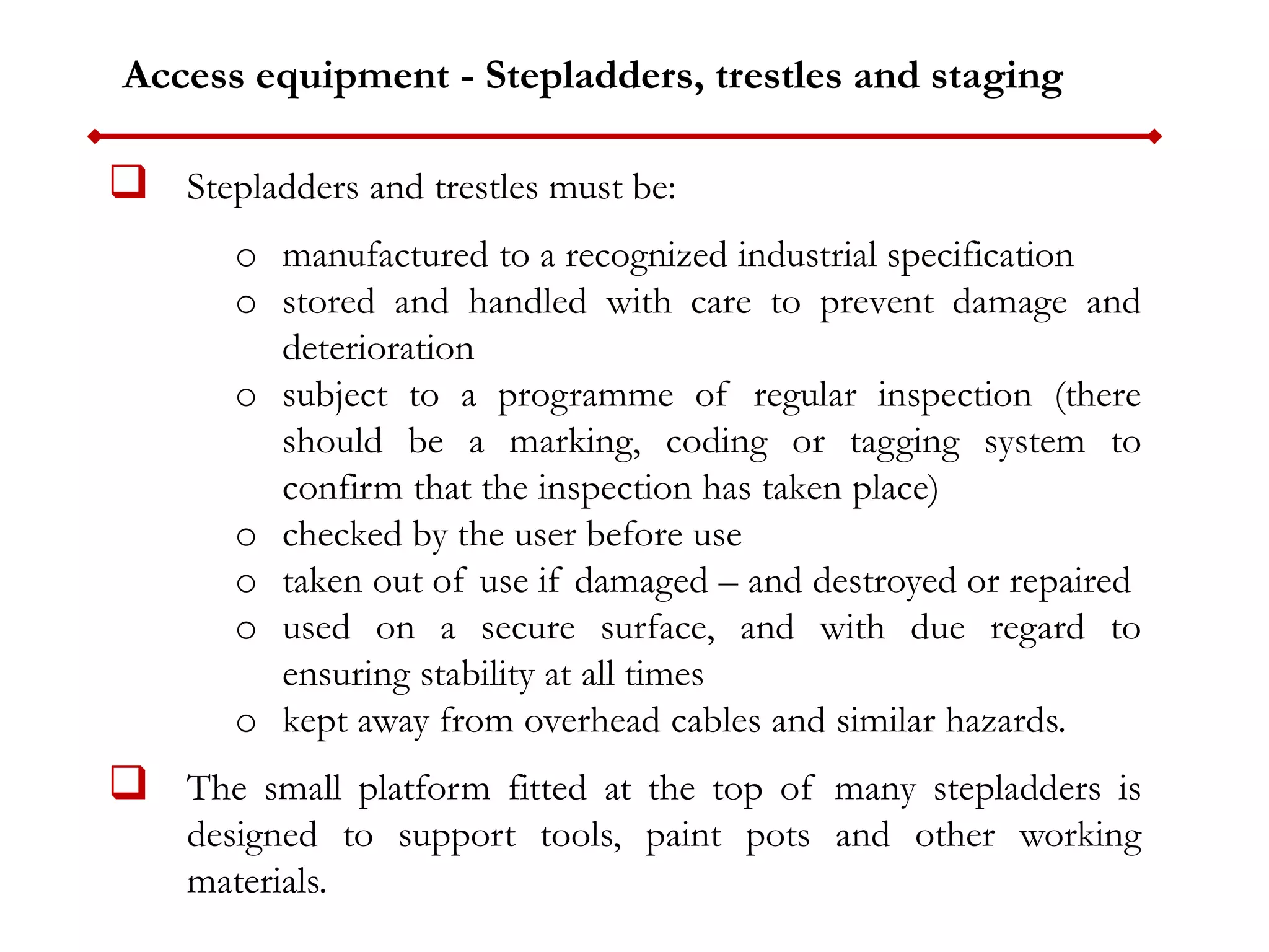 Construction Safety Training_Session 05_Access Equipment and Fall ...