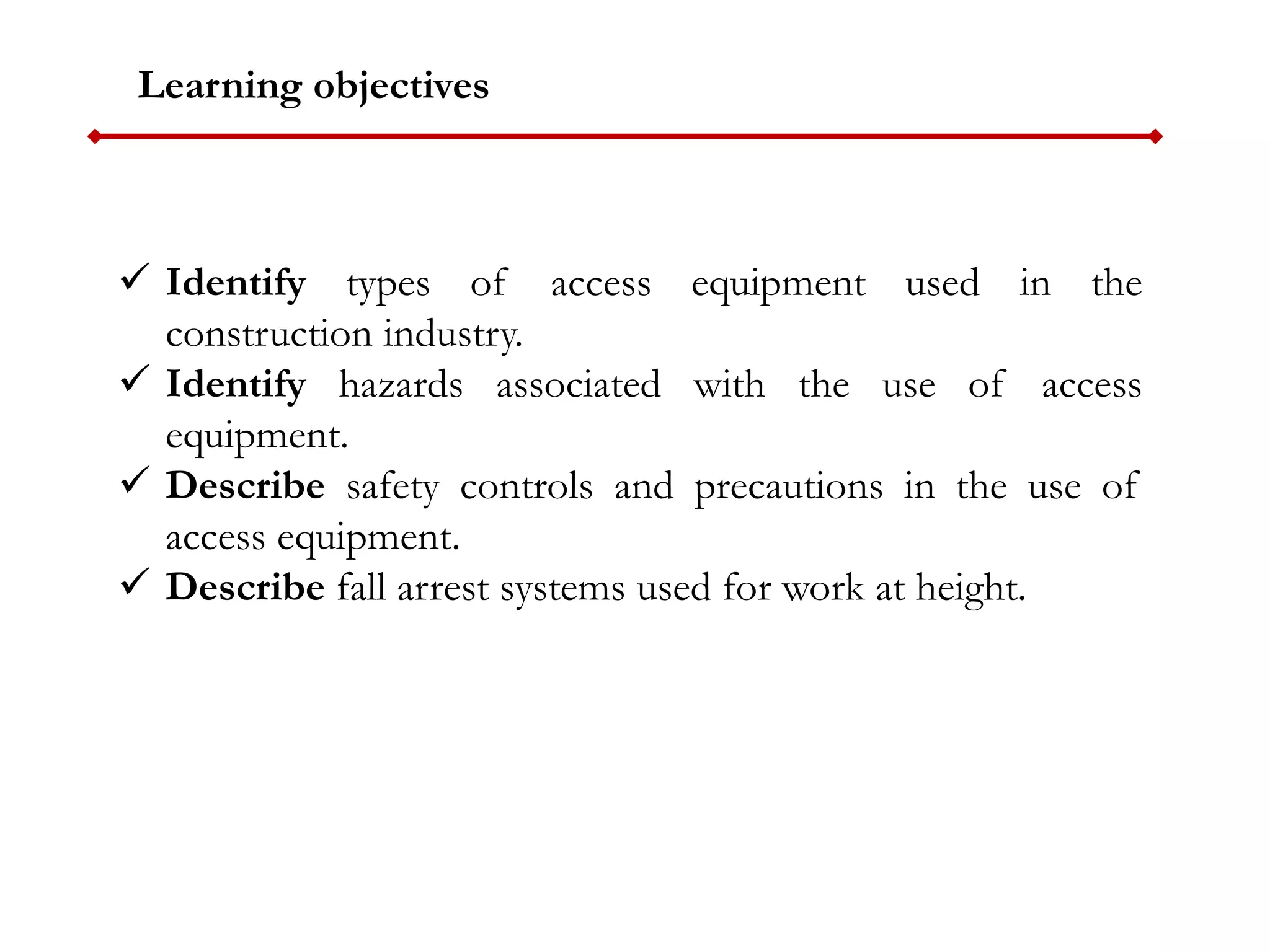 Construction Safety Training_Session 05_Access Equipment and Fall ...