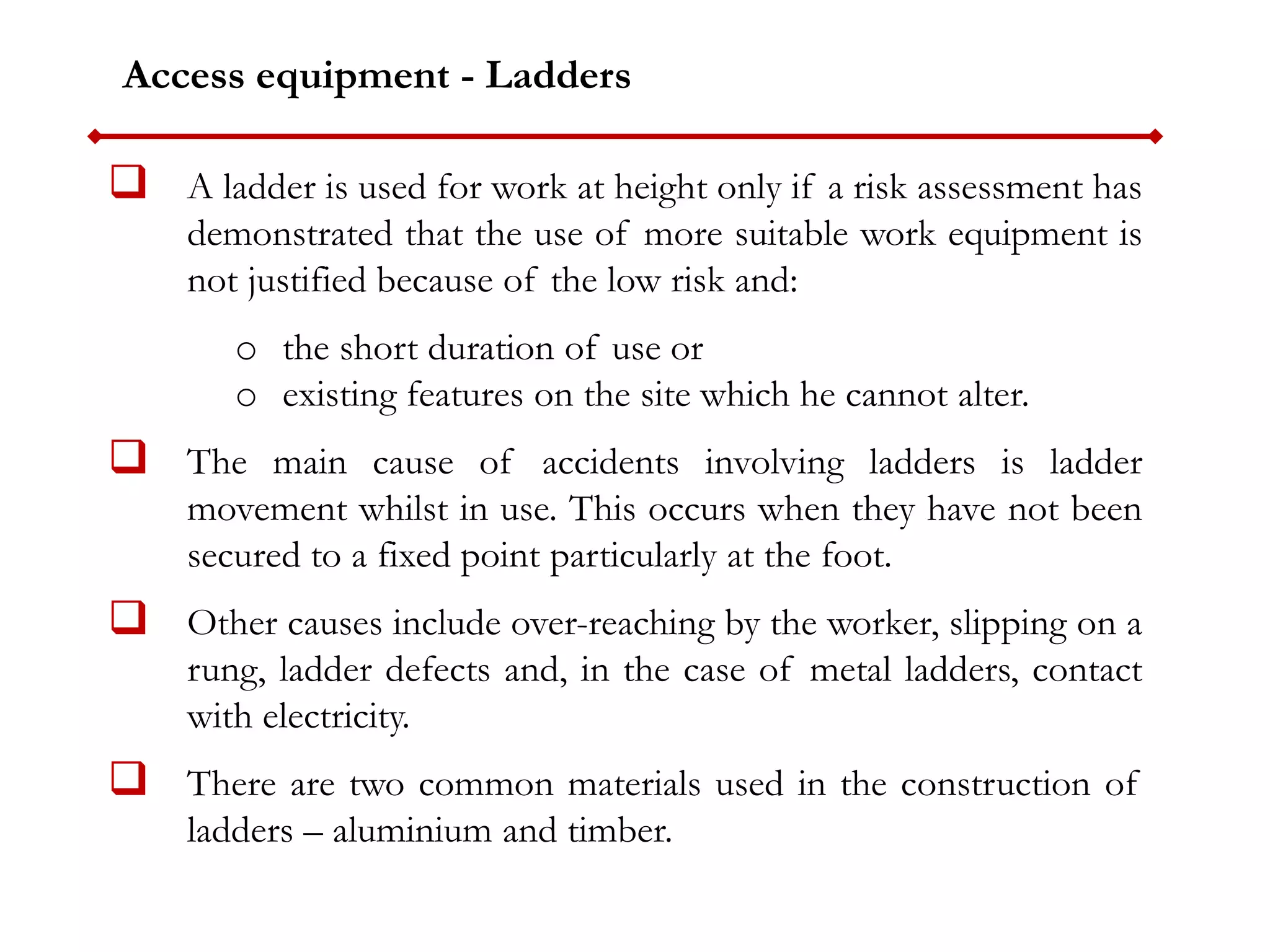 Construction Safety Training_Session 05_Access Equipment and Fall ...