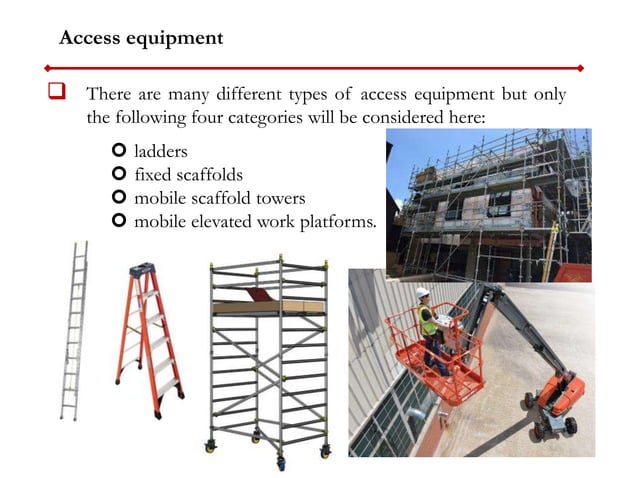 Construction Safety Training_Session 05_Access Equipment and Fall ...