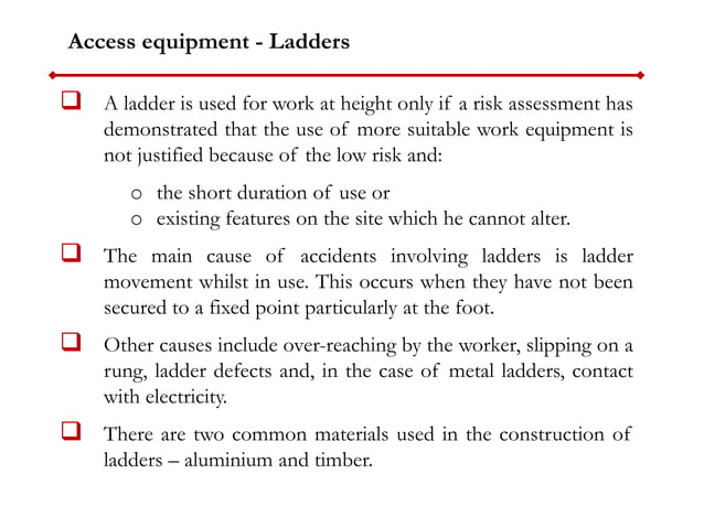 Construction Safety Training_Session 05_Access Equipment and Fall ...