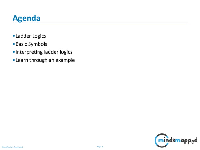 Session 05 - Ladder Logic Introduction - Slides | PPSX | Programming Languages | Computing