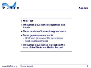 Session05 innovation governance | PPT | Business | Business and Finance
