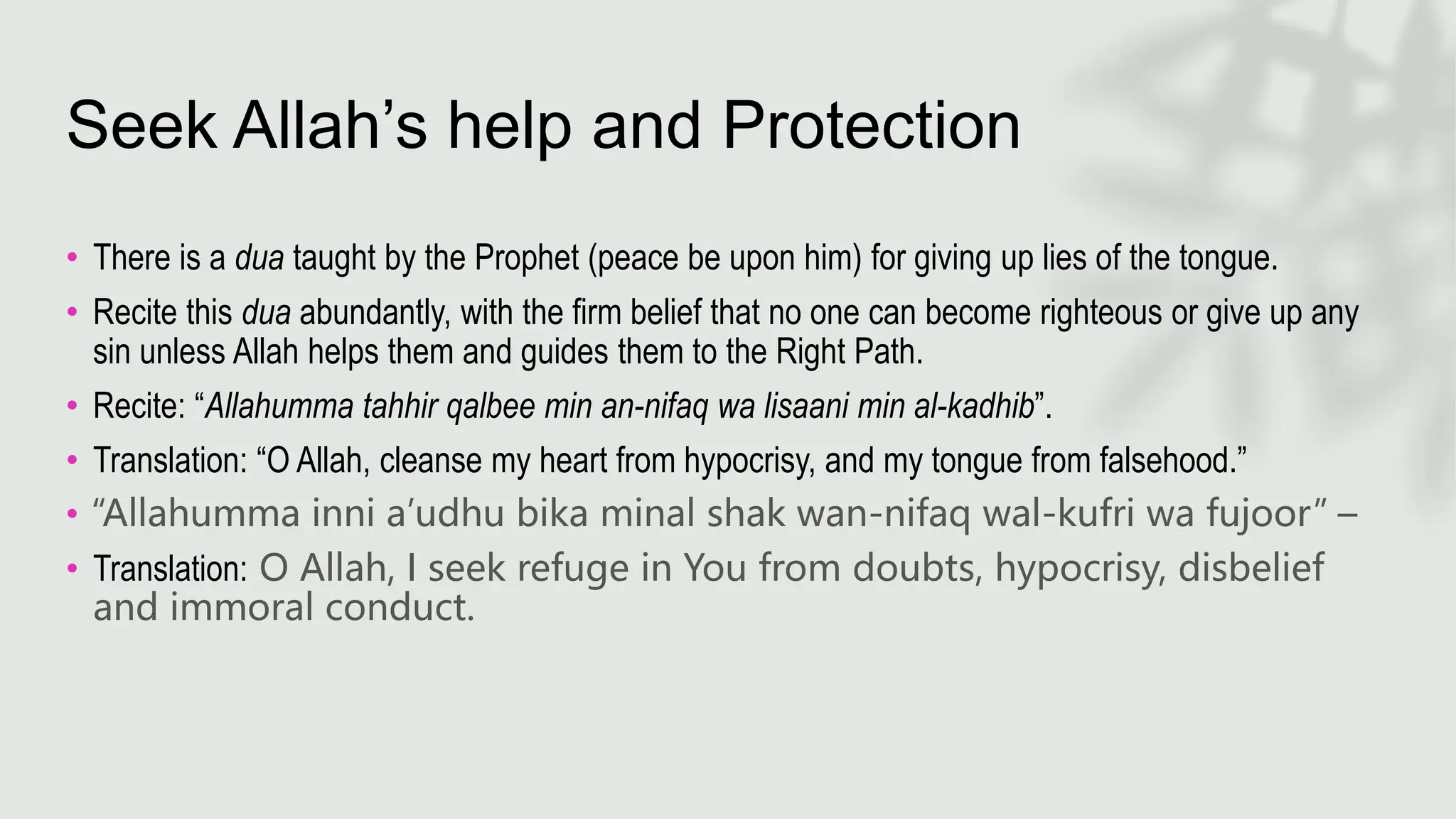 A lecture on How to Defeat Nifaaq (hypocrisy).pptx