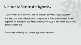A lecture on How to Defeat Nifaaq (hypocrisy).pptx