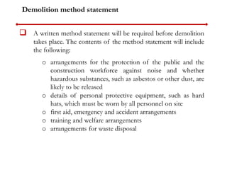 Construction Safety Training_Session 07_Construction Demolition ...