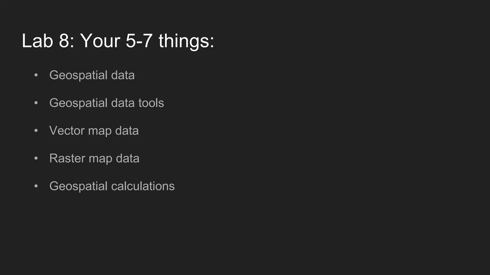Session 08 geospatial data | PPTX