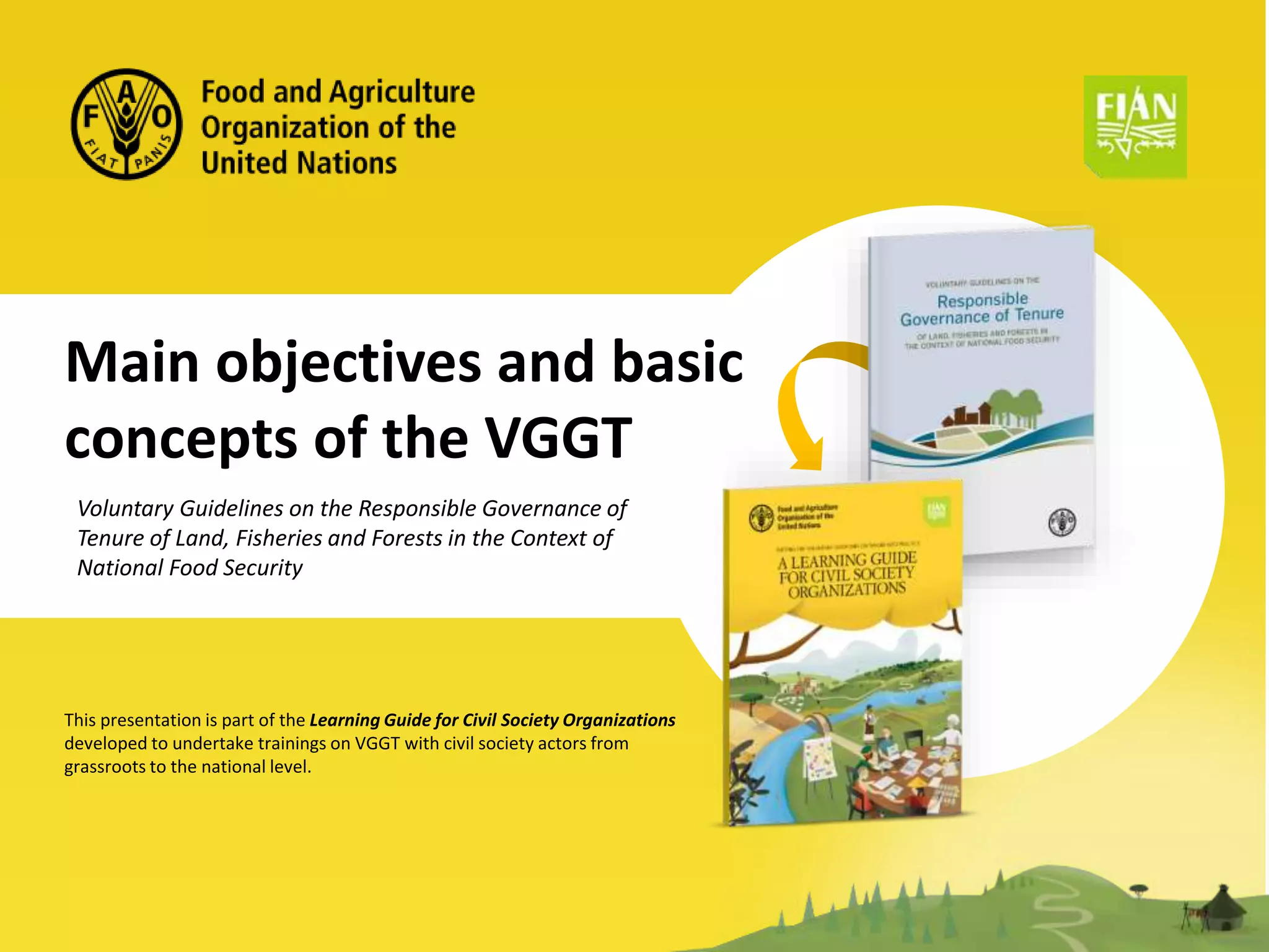 Main Objectives and Basic Concepts of the VGGT - Session 8 | PPT