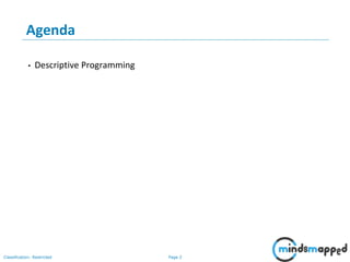 Session 09 - Descriptive Programming | PPT