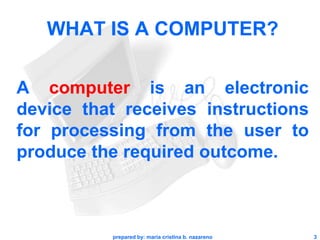 Basic Computer Operation | PPTX