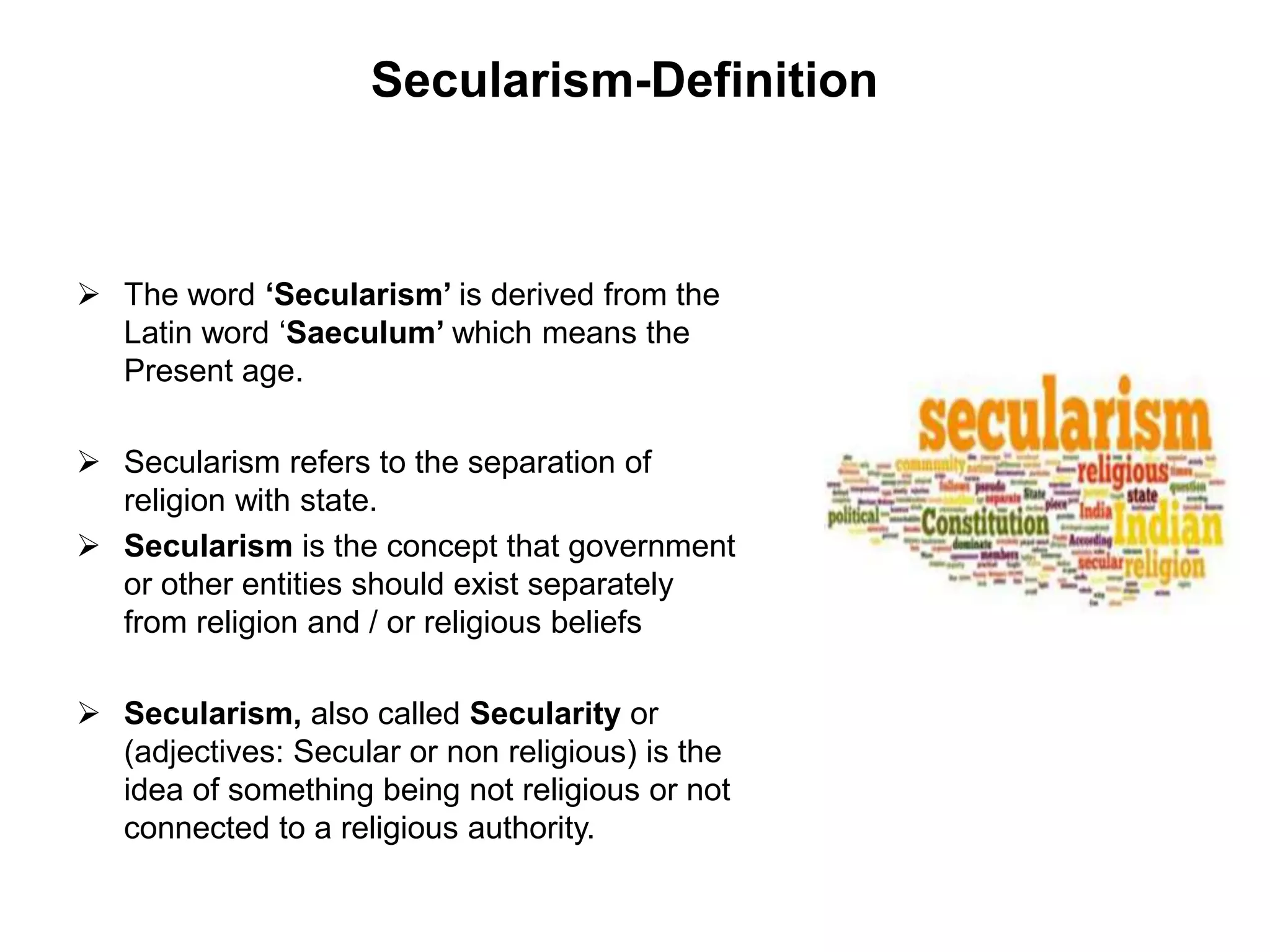 Understanding securalism | PPTX
