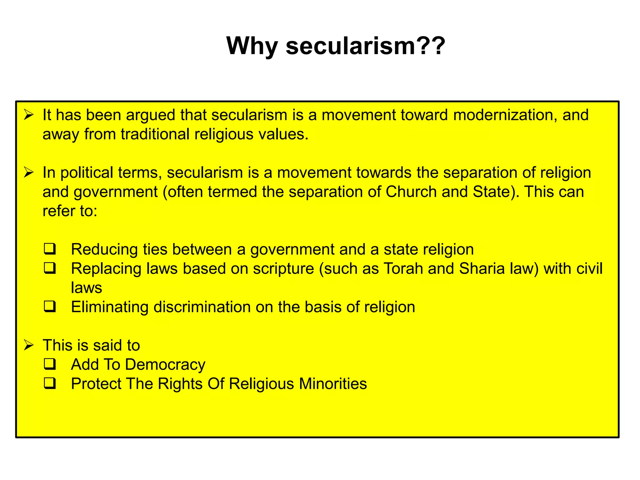 Understanding securalism | PPTX