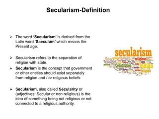 Understanding securalism | PPTX