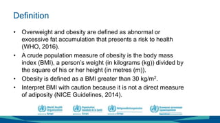 Session 1: Training in nutrition, physical activity and obesity in ...