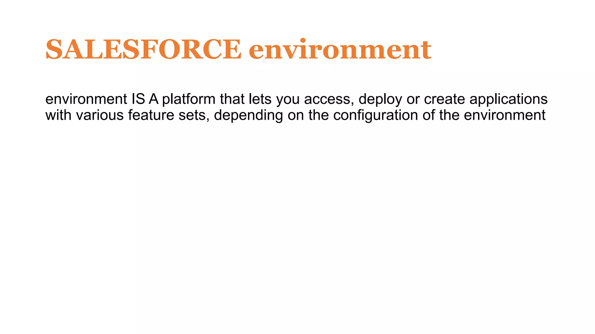 Session 1: INTRODUCTION TO SALESFORCE | PPTX