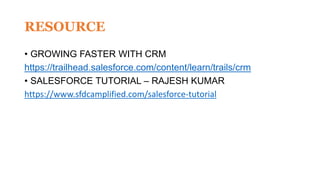Session 1: INTRODUCTION TO SALESFORCE | PPTX