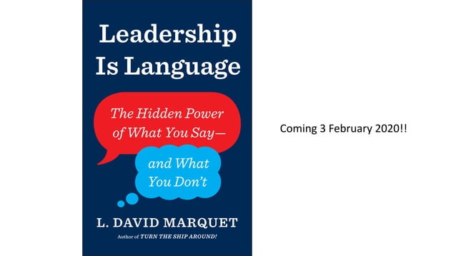 Summer Series Session 1: Turn The Ship Around with David Marquet | PDF