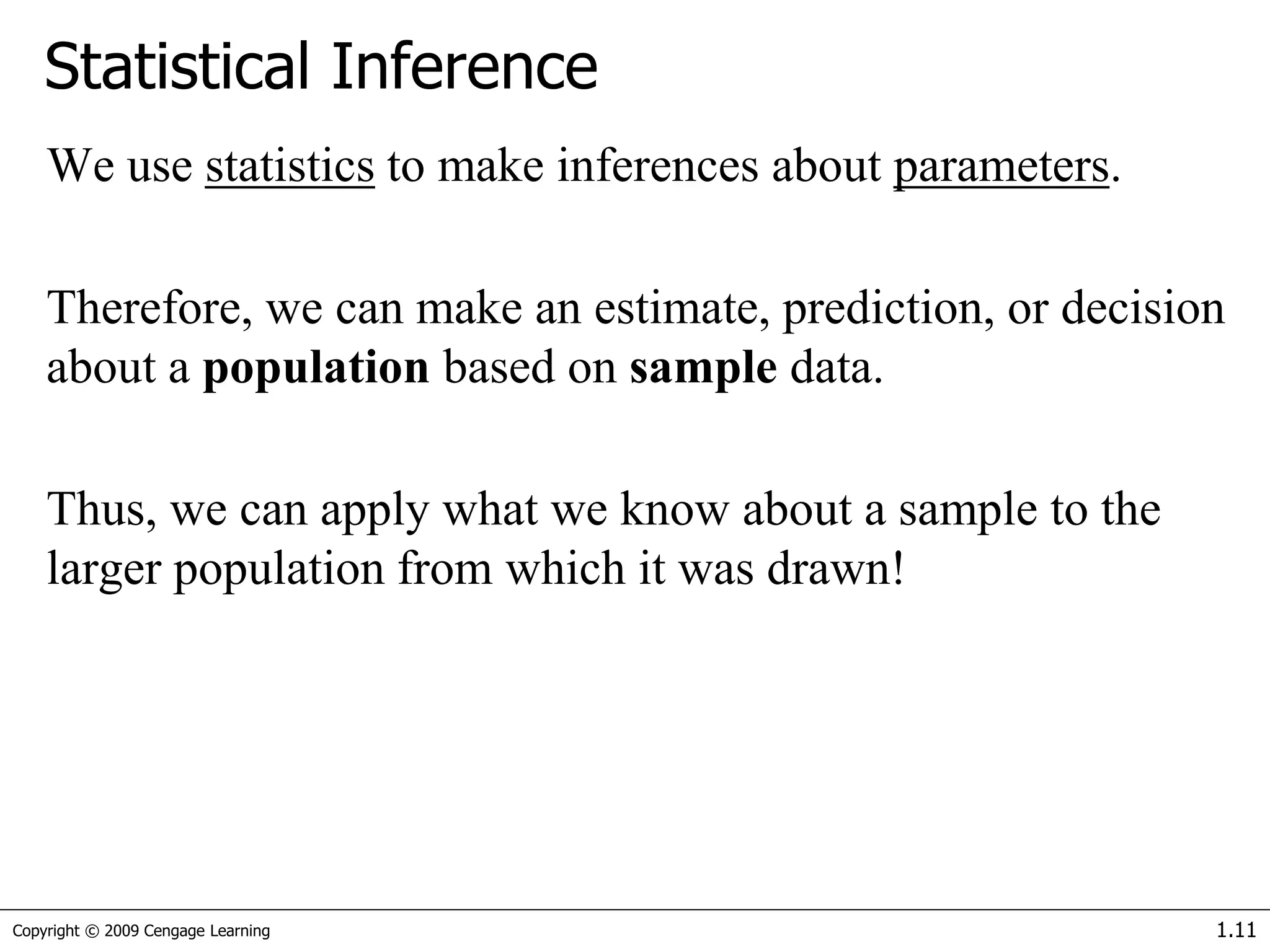 Introduction to statistics & data analysis | PPT