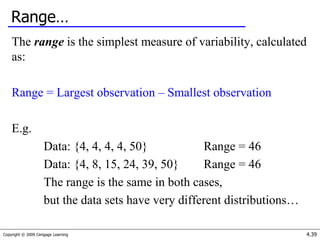 Introduction to statistics & data analysis | PPT