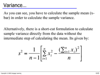 Introduction to statistics & data analysis | PPT