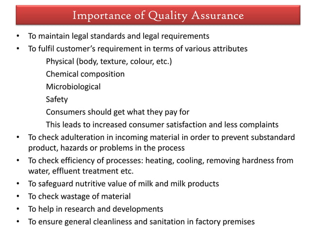 Quality Control, Quality Assurance and Total Quality Management in ...